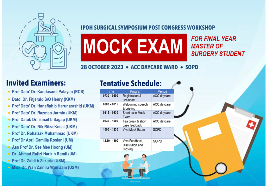 Master of General Surgery Mock Exam – Ipoh Surgical Society